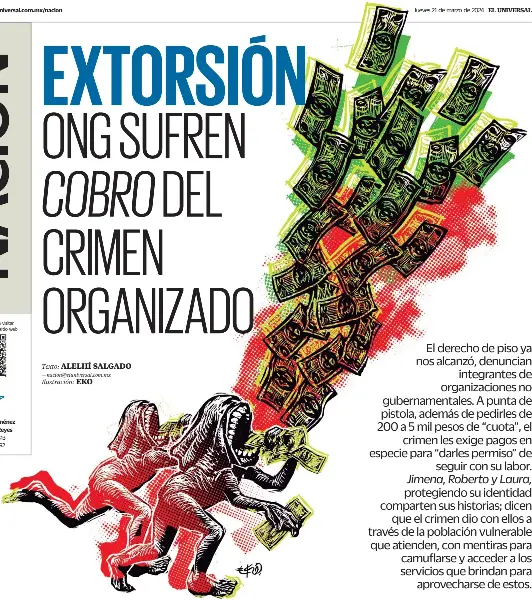 Extorsiona crimen a organizaci­ones no gubernamen­tales - PressReader