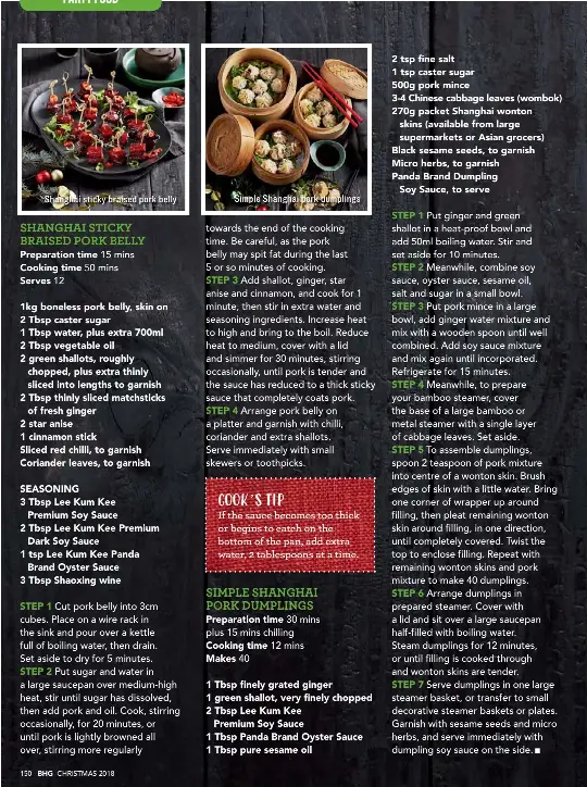 SHANGHAI STICKY BRAISED PORK BELLY - PressReader