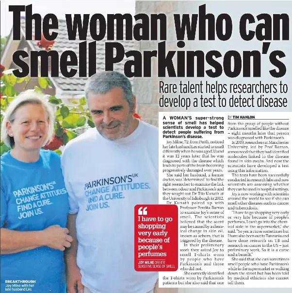 The woman who can smell Parkinson’s - PressReader