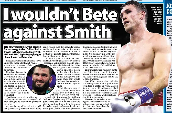 I wouldn’t Bete against Smith - PressReader