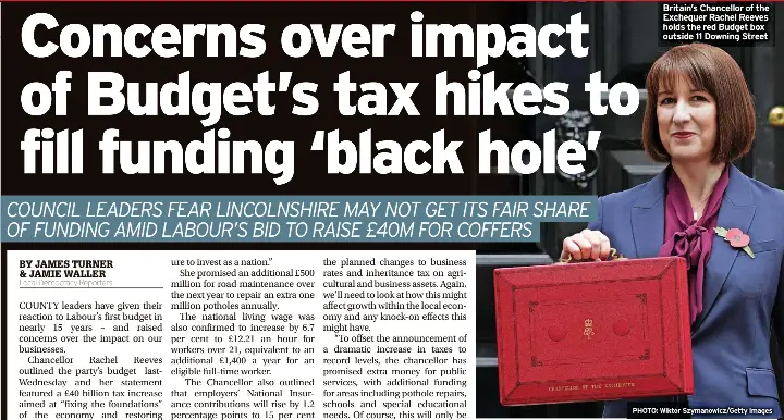Concerns over impact of Budget’s tax hikes to fill funding ‘black hole’ - PressReader