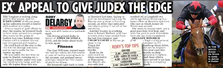 EX’ APPEAL TO GIVE JUDEX THE EDGE - PressReader