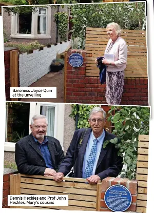 Blue plaque honours life of Mary Greaves - PressReader