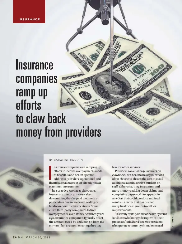 Insurance companies ramp up efforts to claw back money from providers - PressReader