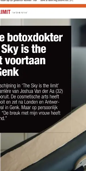 Bekende botoxdokte­r uit ‘The Sky is the limit’ zit voortaan ook in Genk - PressReader