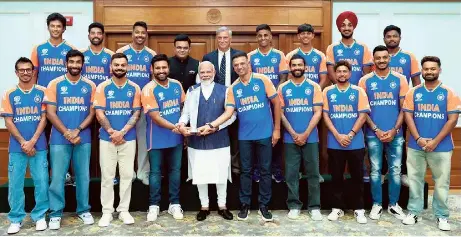 PM Modi has ‘memorable conversati­on’ with the triumphant Indian squad ...