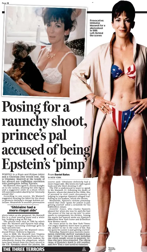 Risqué shoot that showed Epstein madam in a very revealing light - PressReader