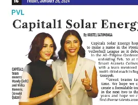 Capital1 Solar Energy aims to make impact - PressReader