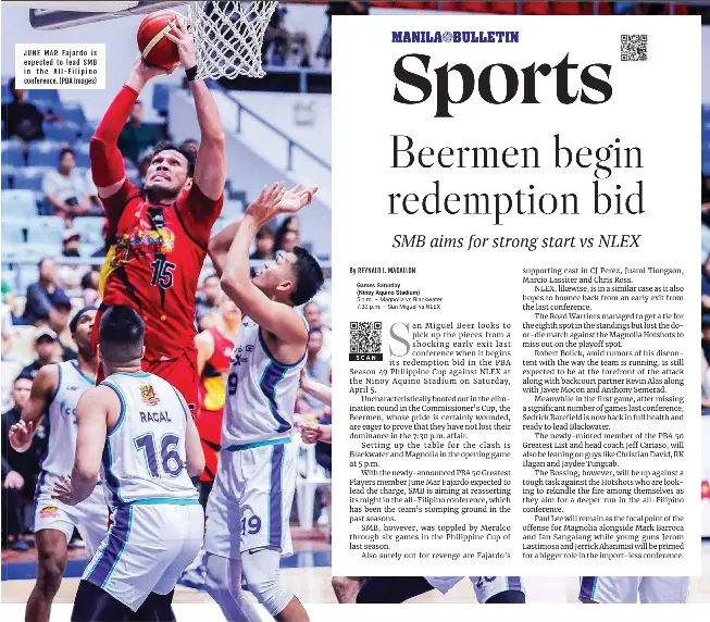 Beermen begin redemption bid - PressReader