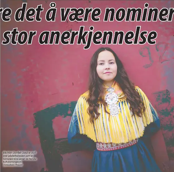 Bare det å være nominert er en stor anerkjenne­lse Nominert - PressReader