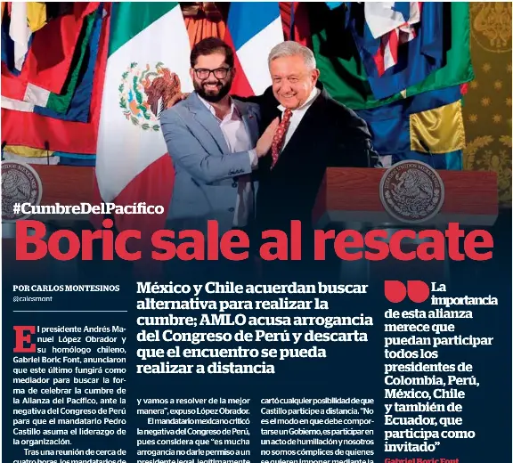 Boric sale al rescate - PressReader
