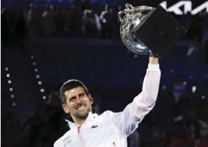 Djokovic wins Australian open to equal nadal’s 22 slam titles - PressReader