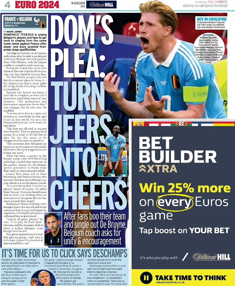 DOM’S PLEA: TURN JEERS INTO CHEERS - PressReader