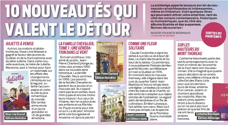 10 NOUVEAUTÉS QUI VALENT LE DÉTOUR - PressReader