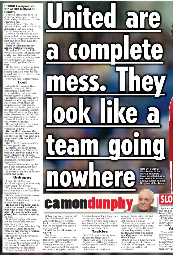 United are a complete mess. They look like a team going nowhere - PressReader