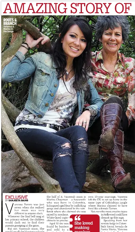 My mum was raised by monkeys... now I’ve quit Bradford to live in the jungle too - PressReader