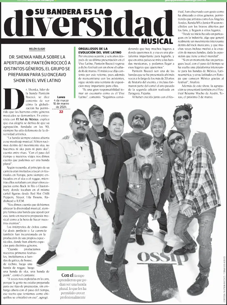 SU BANDERA ES LA diversidad MUSICAL - PressReader