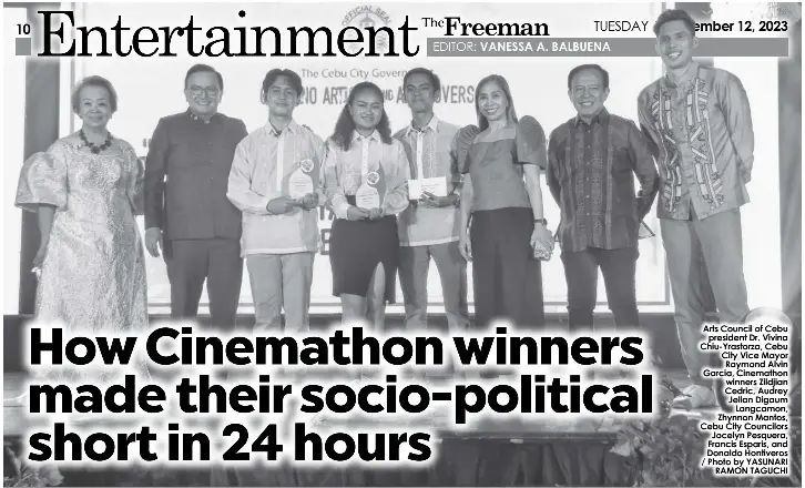 How Cinemathon winners made their socio-political short in 24 hours - PressReader