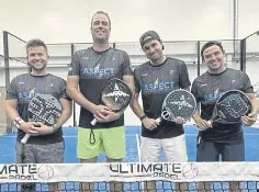 Chichester padel aces are happy at the hub - PressReader