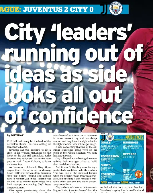 City ‘leaders’ running out of ideas as side looks all out of confidence - PressReader