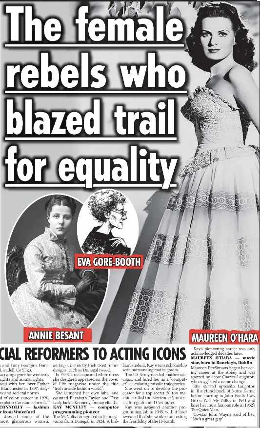 The female rebels who blazed trail for equality - PressReader
