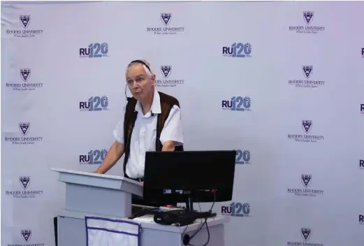 RU120 history as narrated by Professor Paul Maylam - PressReader