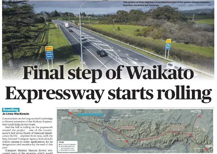 Final step of Waikato Expressway starts rolling - PressReader