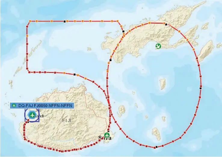 Fiji Airways’ Airbus A350 Operates Special FJ50 Flight on Fiji 50 Route ...