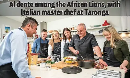 Al dente among the African Lions, with Italian master chef at Taronga - PressReader