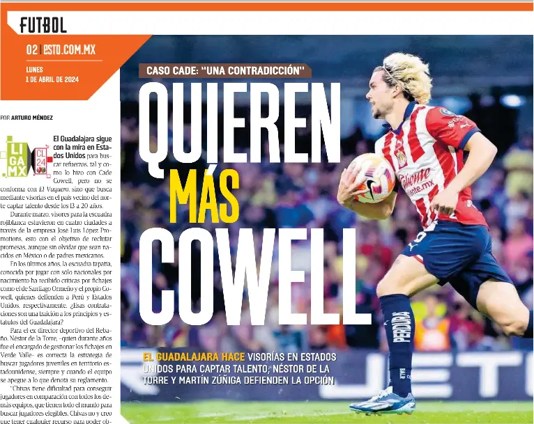 QUIEREN MAS COWELL - PressReader