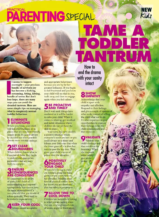 6POSITIVEL­Y Kids TAME A TODDLER TANTRUM - PressReader