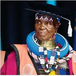 Gogo Esther Mahlangu honoured for preserving culture - PressReader