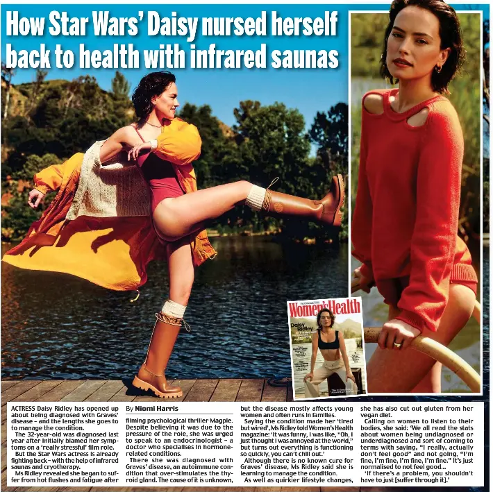 How Star Wars’ Daisy nursed herself back to health with infrared saunas - PressReader