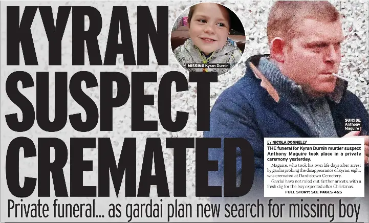 KYRAN SUSPECT CREMATED - PressReader