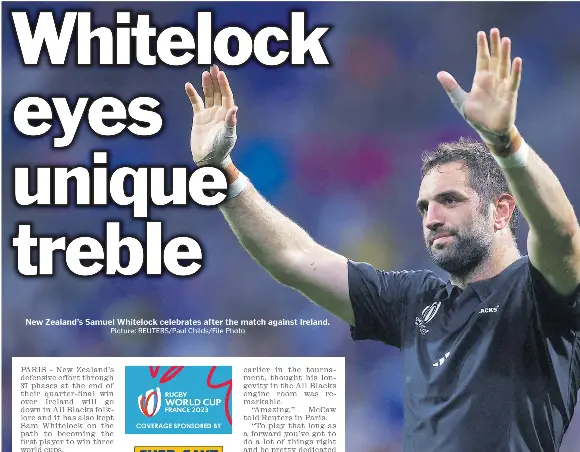 Whitelock eyes unique treble - PressReader