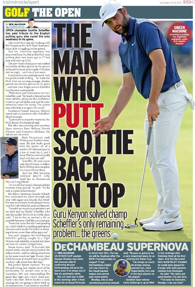 THE MAN WHO PUTT SCOTTIE BACK ON TOP - PressReader