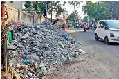 Broken bricks and debris lining roads across the city GHMC apathy turns ...