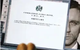 Craig and 007 bonded by the same honour - PressReader