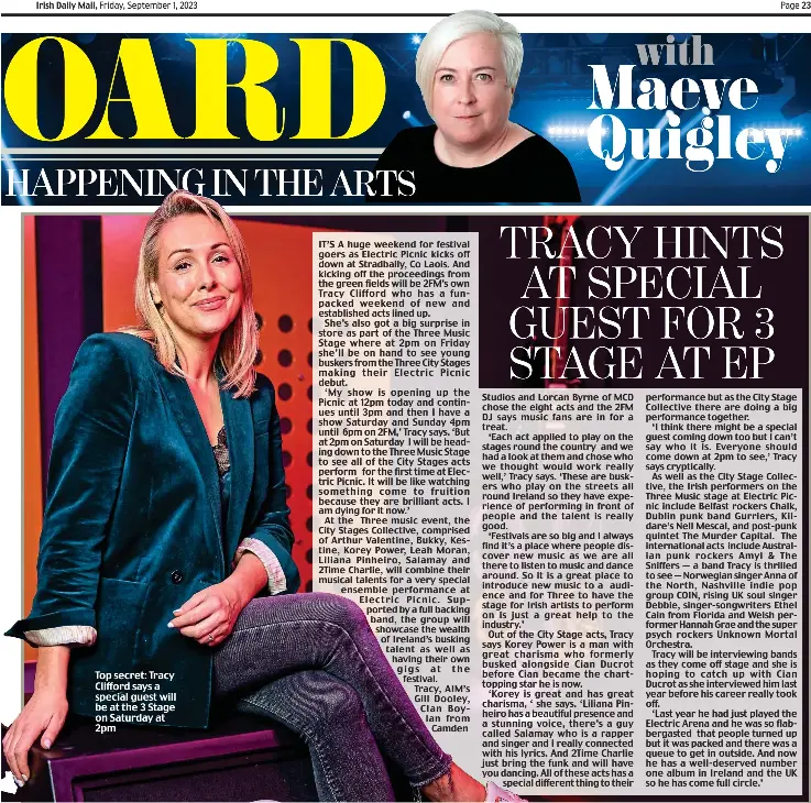 TRACY HINTS AT SPECIAL GUEST FOR 3 STAGE AT EP - PressReader