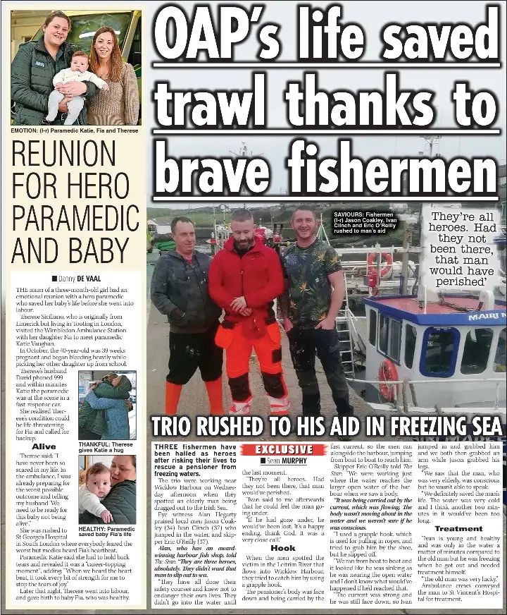 OAP’s life saved trawl thanks to brave fishermen - PressReader
