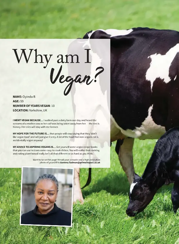 Why am I Vegan ? - PressReader