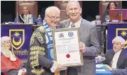 Alan Knight is given top freedom of the city honour - PressReader