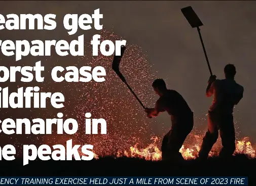 Teams get prepared for worst case wildfire scenario in the peaks - PressReader
