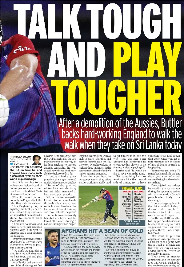 TALK TOUGH AND PLAY TOUGHER - PressReader