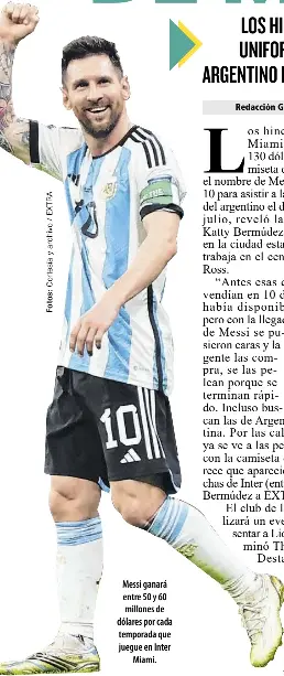 ¡$ 130 por LA CAMISETA DE MESSI! - PressReader