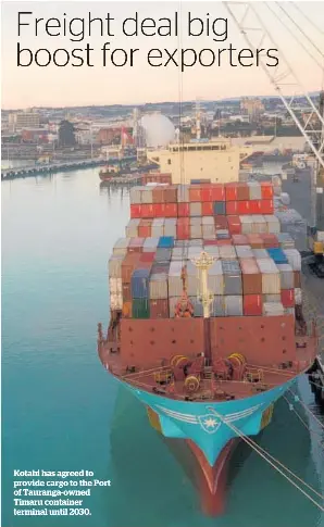 Freight deal big boost for exporters - PressReader