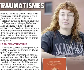 MARIE DEMERS DÉNOUE DES TRAUMATISM­ES - PressReader