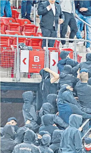 West Ham joy turns to fury and terror as fan violence erupts - PressReader