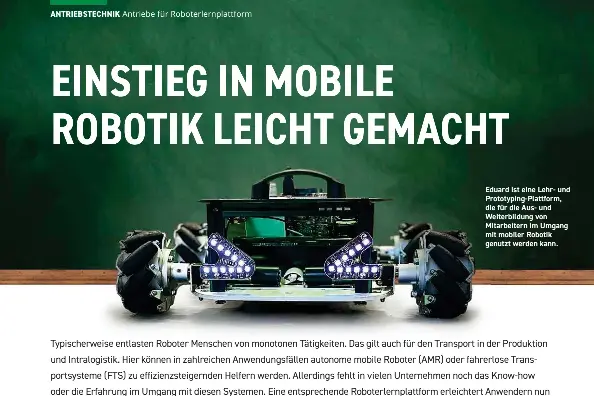 EINSTIEG IN MOBILE ROBOTIK LEICHT GEMACHT - PressReader