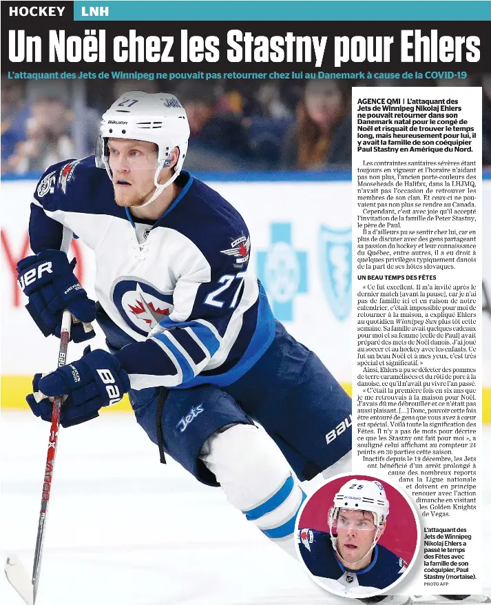 Un Noël chez les Stastny pour Ehlers - PressReader